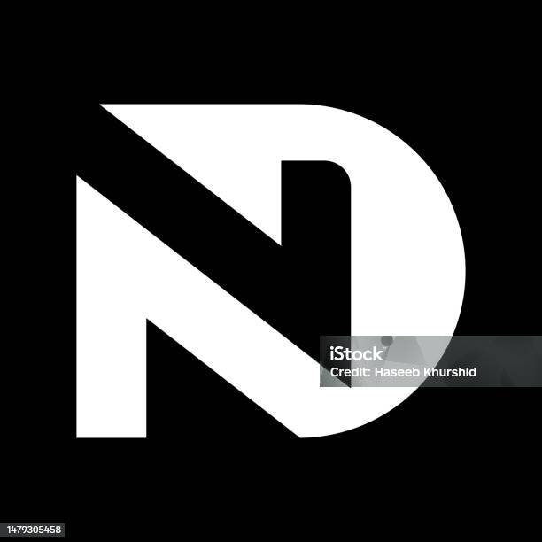 Logo Dn Minimal Icône Dune Lettre Nd Sur Fond De Luxe Idée De Logo