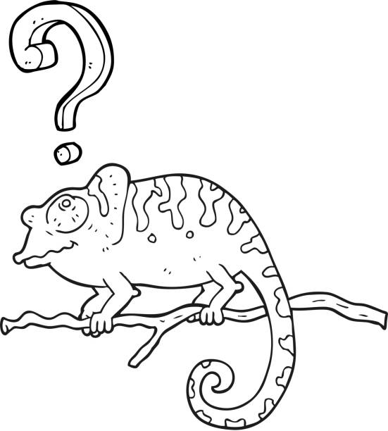 110+ Cartoon Chameleon Black And White Stock Illustrations, Royalty ... 110+ Cartoon Chameleon Black And White Stock Illustrations, Royalty ...