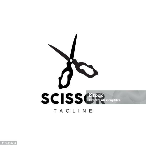 Simbol Gunting Alat Tukang Cukur Vektor Alat Potong Rambut Desain