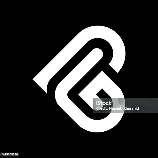 Logo Bg Minimal Icône Dune Lettre Gb Sur Fond De Luxe Idée De Logo