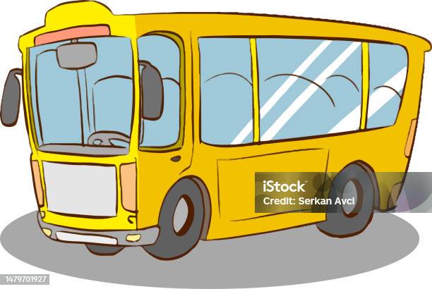 Illustration Vectorielle De Dessin Animé Dautobus Scolaire Vecteurs