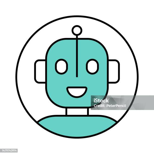 Robot Artificial Intelligence Avatar Icon Profile Diverse Bot Face For