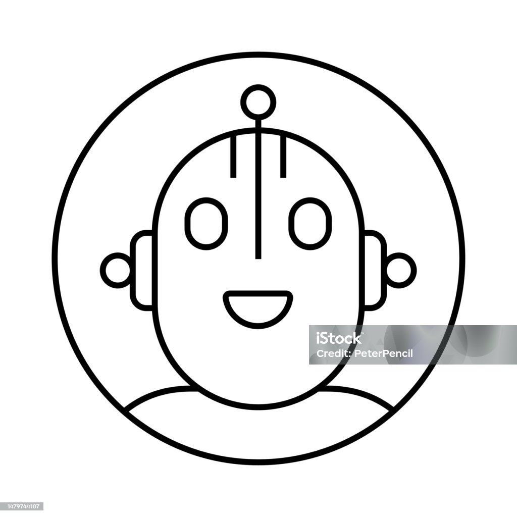 Robot Artificial Intelligence Avatar Icon Profile Diverse Bot Face For