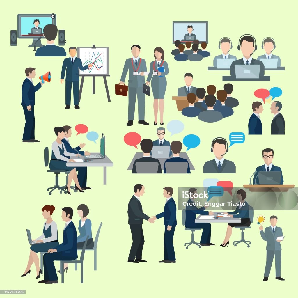 Business People Icons Set Stock Illustration Download Image Now