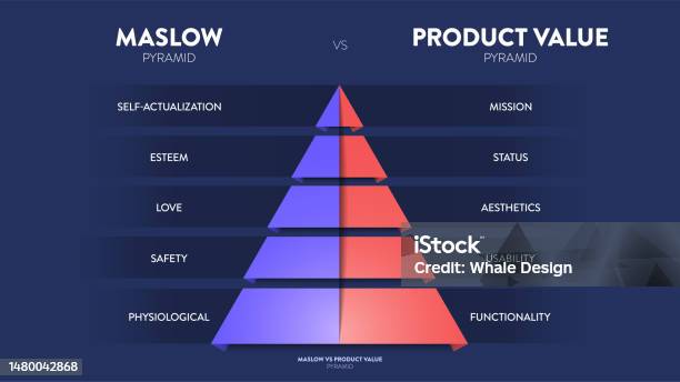 A Vector Infographic Banner Of Maslows Hierarchy Of Needs And The