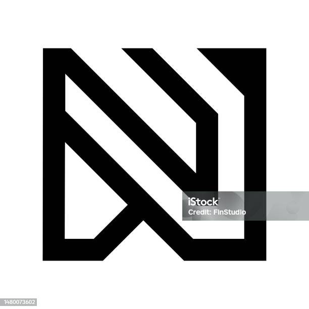 Logo Wn Awal Inovatif Profesional Dan Logo Nw Huruf Wn Atau Nw Monogram
