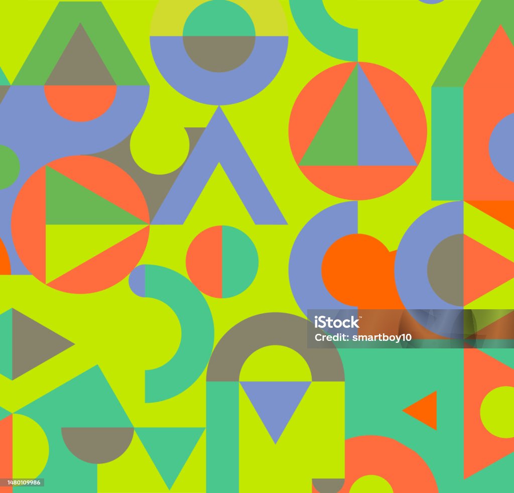 Abstract Geometric Pattern Template Stock Illustration Download Image Now Abstract