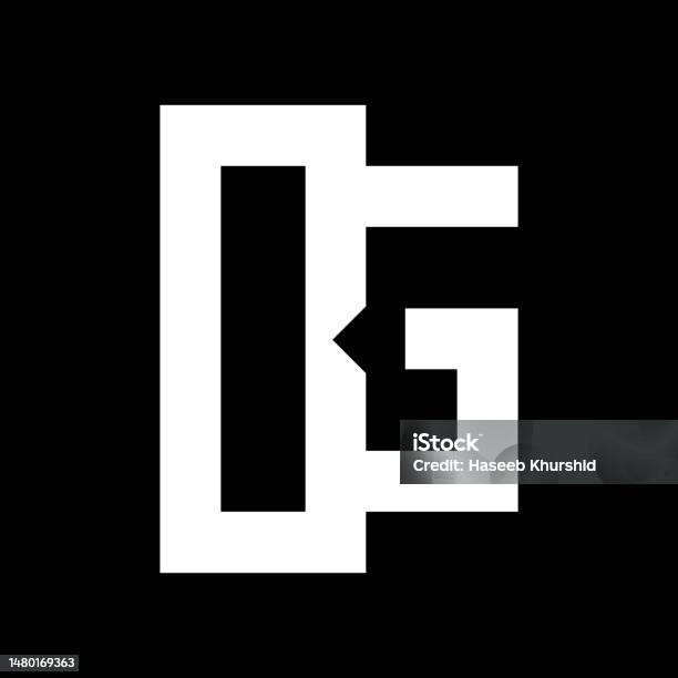 Logo Bg Minimal Icône Dune Lettre Bg Sur Fond De Luxe Idée De Logo