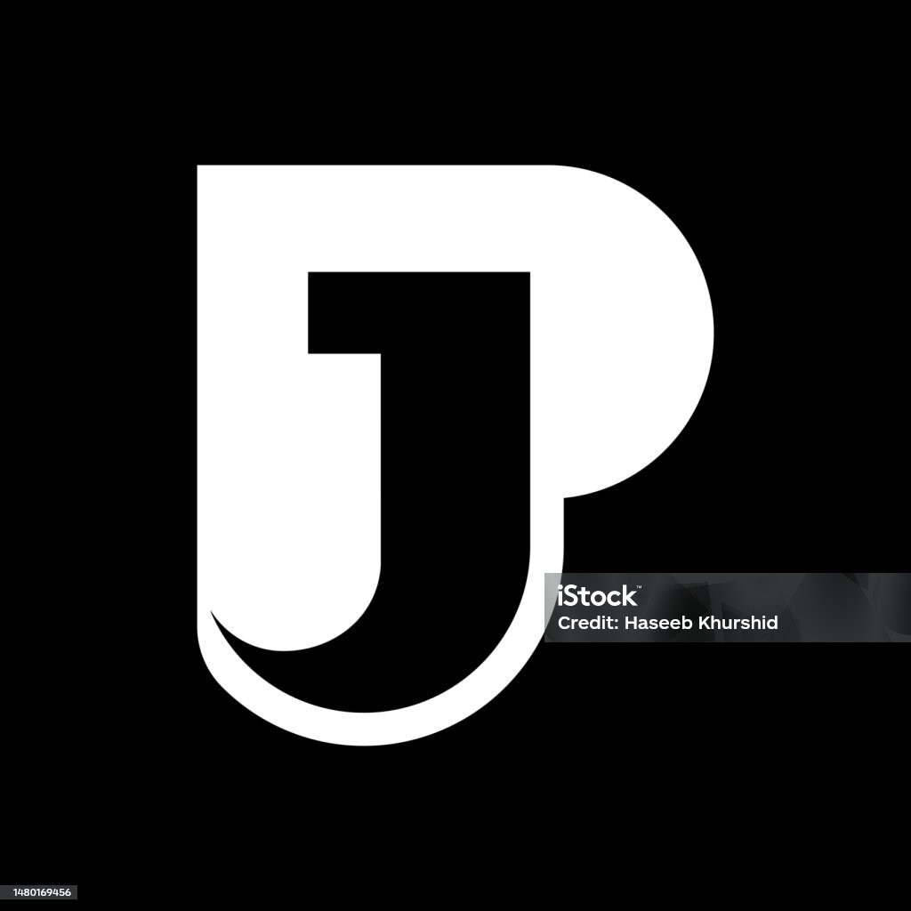 Logo Jp Minimal Icône Dune Lettre Pj Sur Fond De Luxe Idée De Logo