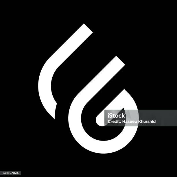 Logo Fg Minimal Icône Dune Lettre Gf Sur Fond De Luxe Idée De Logo