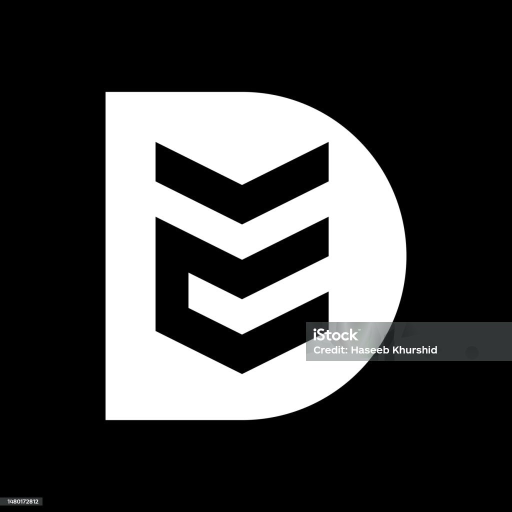 Logo De Minimal Icône Dune Lettre De Sur Fond De Luxe Idée De Logo