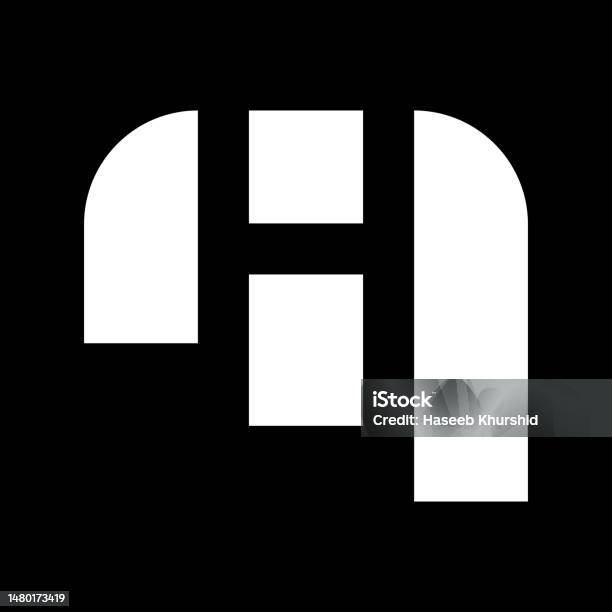 Logo Mh Minimal Icône Dune Lettre Hm Sur Fond De Luxe Idée De Logo