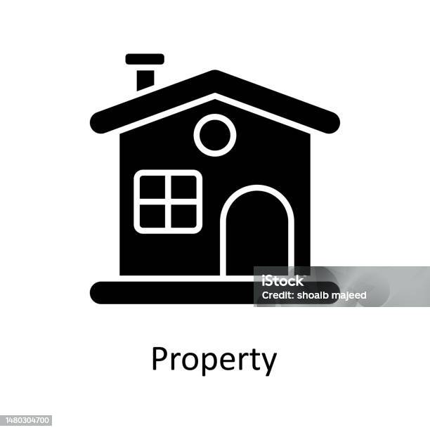 Vecteur De Propriété Icônes Solides Stock Simple Dillustration Vecteurs