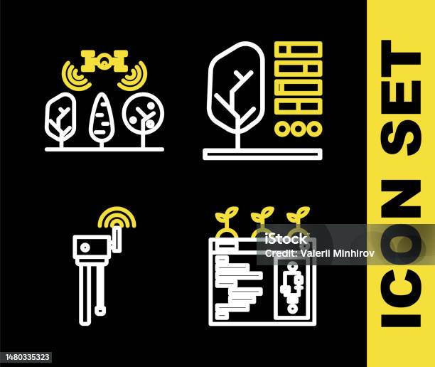 Atur Garis Status Tanaman Teknologi Pertanian Pintar Router Dan Sinyal