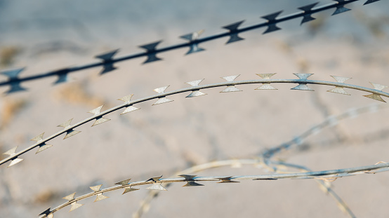 Barbed Wire Fence Of Iron Curtain Barbed Wire Restricted Area Barbed ... Barbed Wire Fence Of Iron Curtain Barbed Wire Restricted Area Barbed ...