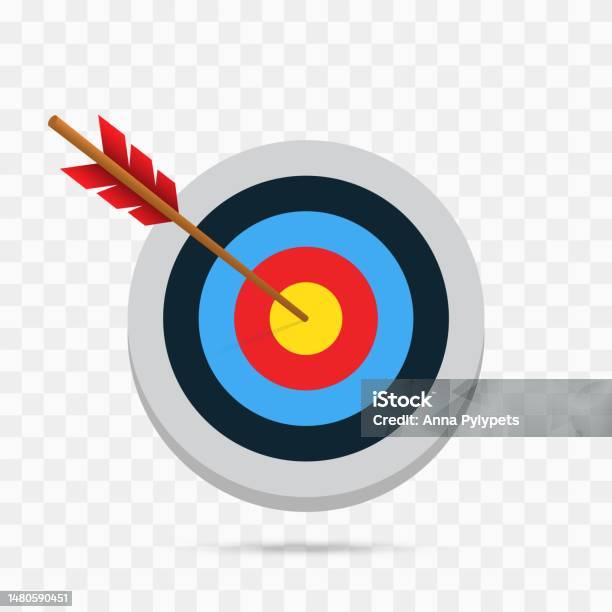Target Panahan Dengan Panah Terisolasi Pada Latar Belakang Transparan ... Target Panahan Dengan Panah Terisolasi Pada Latar Belakang Transparan ...