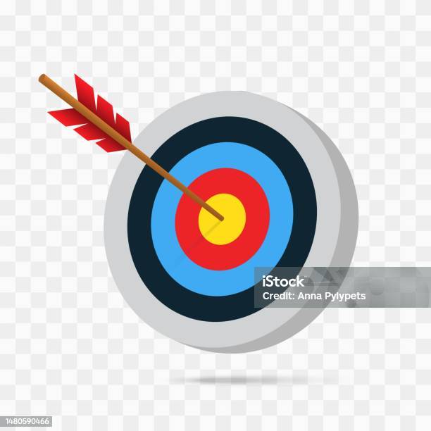 Target Panahan Dengan Panah Terisolasi Pada Latar Belakang Transparan ... Target Panahan Dengan Panah Terisolasi Pada Latar Belakang Transparan ...