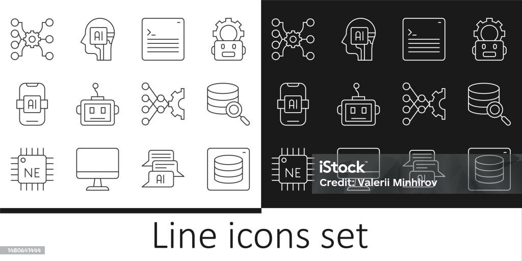 Set Line Server Data Web Developer Programming Code Artificial ... Set Line Server Data Web Developer Programming Code Artificial ...