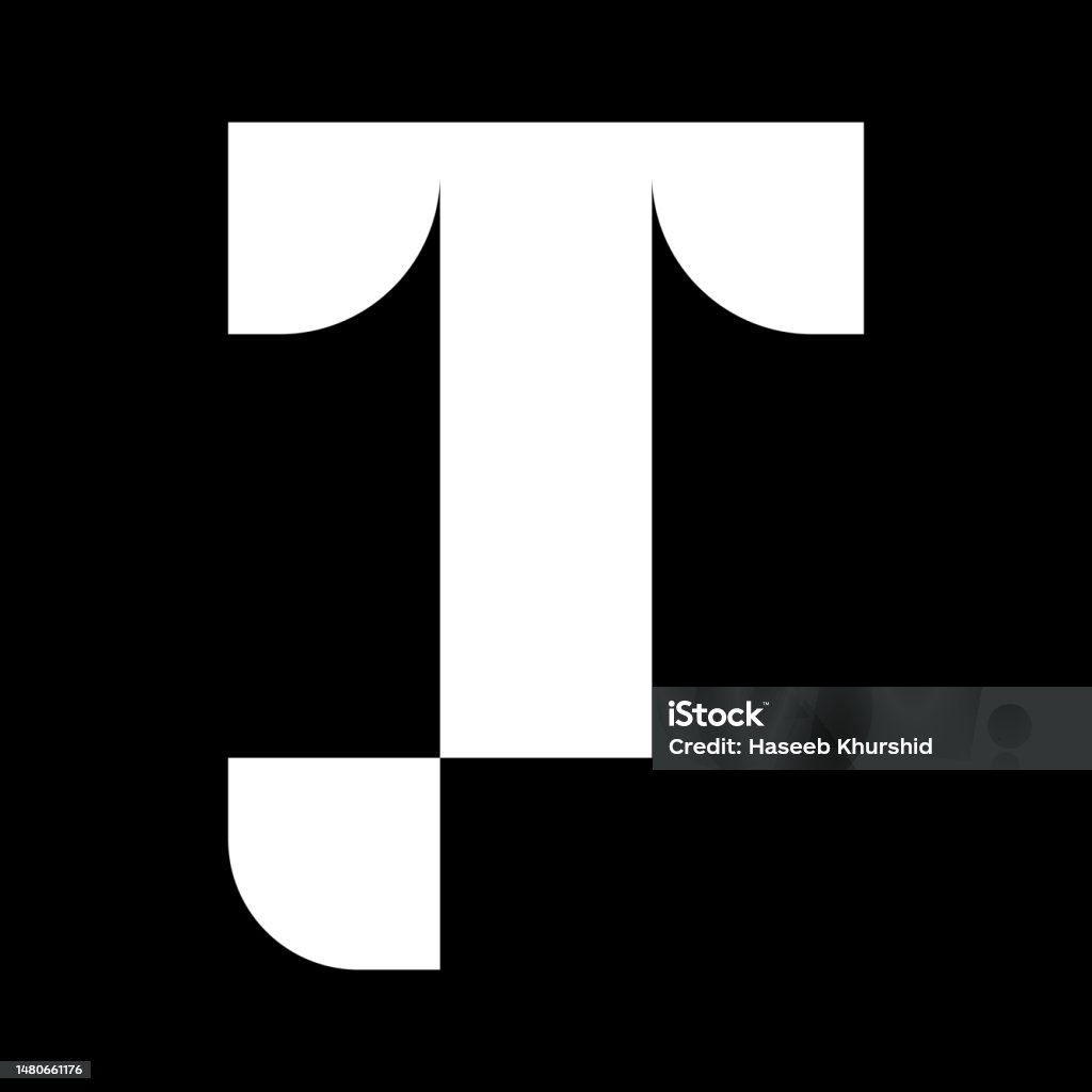 Logo Tj Minimal Icône Dune Lettre Tj Sur Fond De Luxe Idée De Logo