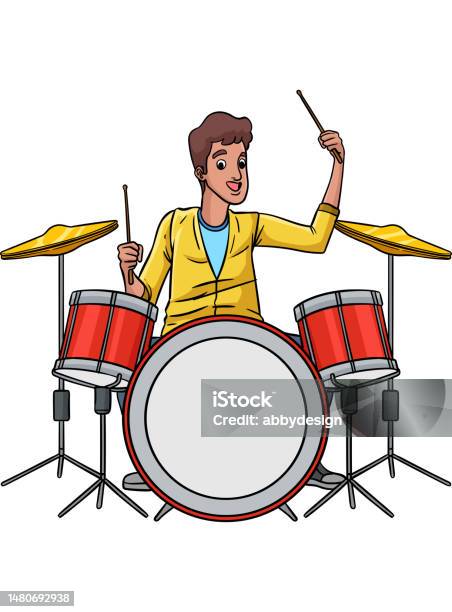 Ilustrasi Clipart Berwarna Kartun Drummer Ilustrasi Stok - Unduh Gambar ... Ilustrasi Clipart Berwarna Kartun Drummer Ilustrasi Stok - Unduh Gambar ...