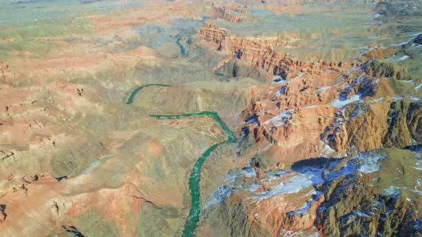 Free picture: Aerial panorama of Grand canyon narrows in Arizona