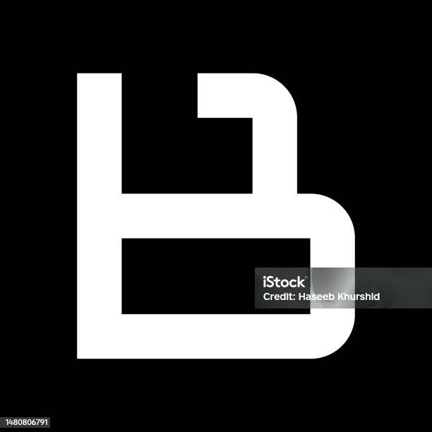 Logo Bl Minimal Icône Dune Lettre Lb Sur Fond De Luxe Idée De Logo