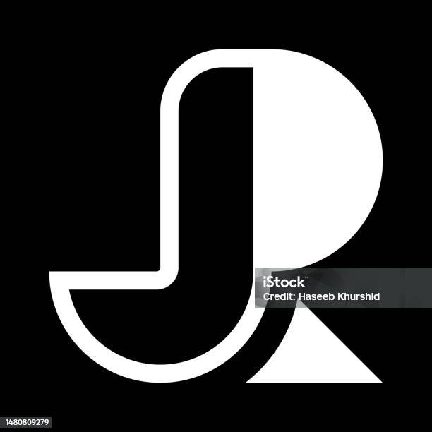 Logo Rj Minimal Icône Dune Lettre Jr Sur Fond De Luxe Idée De Logo
