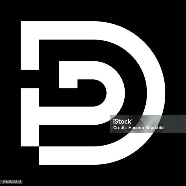 Logo Dj Minimal Icône Dune Lettre Jd Sur Fond De Luxe Idée De Logo