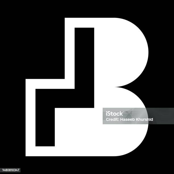 Logo Bn Minimal Icône Dune Lettre Nb Sur Fond De Luxe Idée De Logo