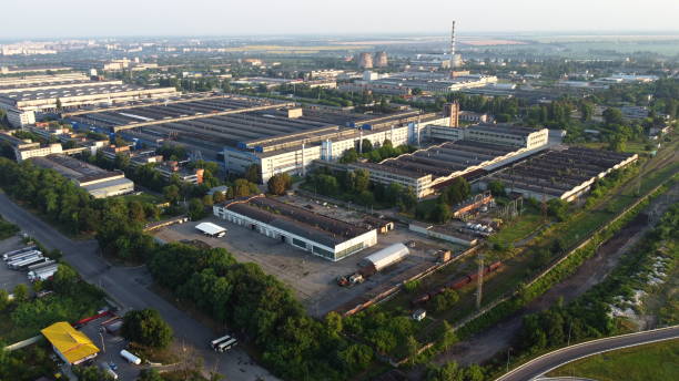 Free Stock Photo of Aerial View of Large Industrial Area | Download ...