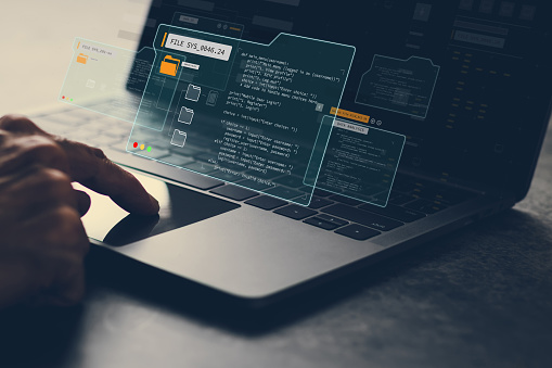 Software Developer Or Programmer Coding Program With Laptop Create Intelligence Innovation