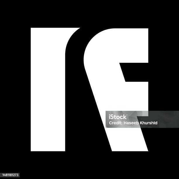 Logo Rf Minimal Icône Dune Lettre Fr Sur Fond De Luxe Idée De Logo