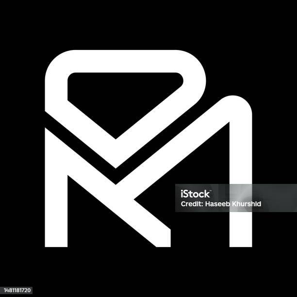 Logo Rm Minimal Icône Dune Lettre Mr Sur Fond De Luxe Idée De Logo