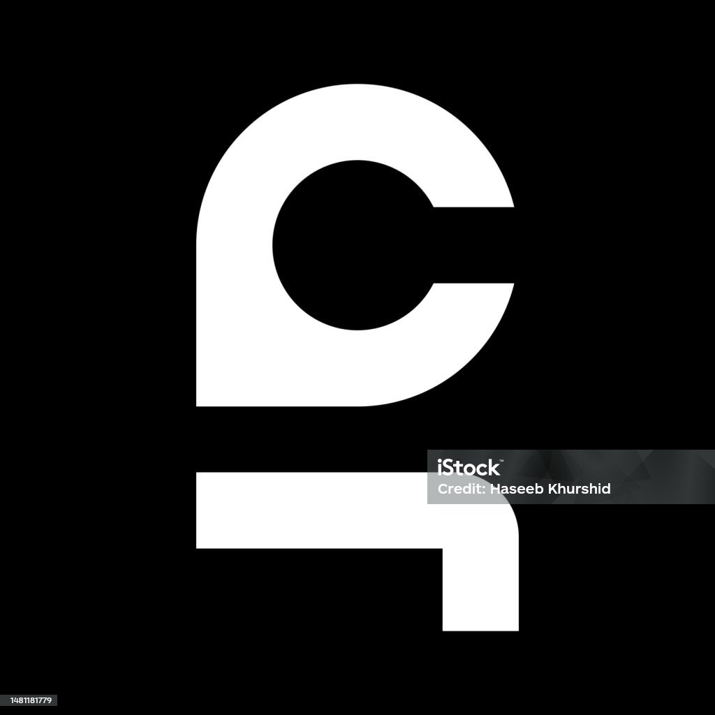 Logo Cr Minimal Icône Dune Lettre Rc Sur Fond De Luxe Idée De Logo