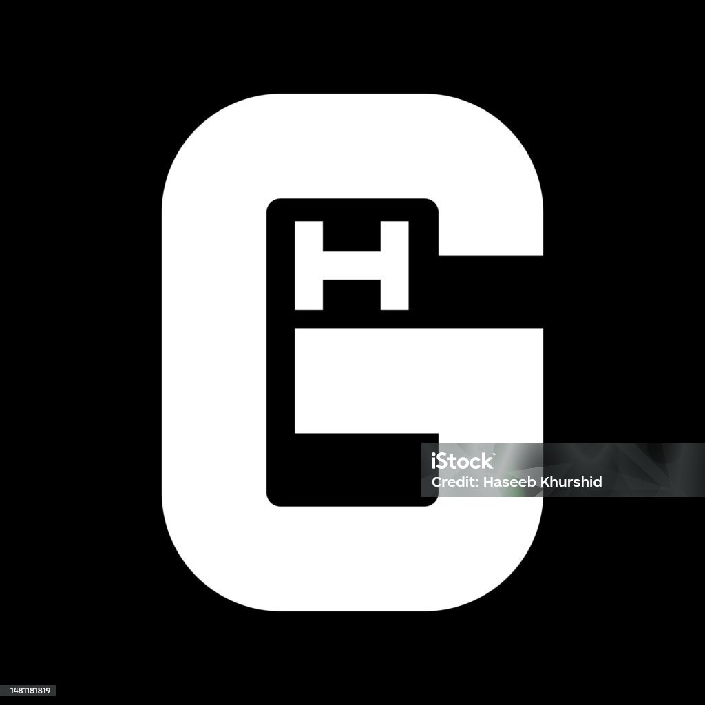 Logo Gh Minimal Icône Dune Lettre Hg Sur Fond De Luxe Idée De Logo