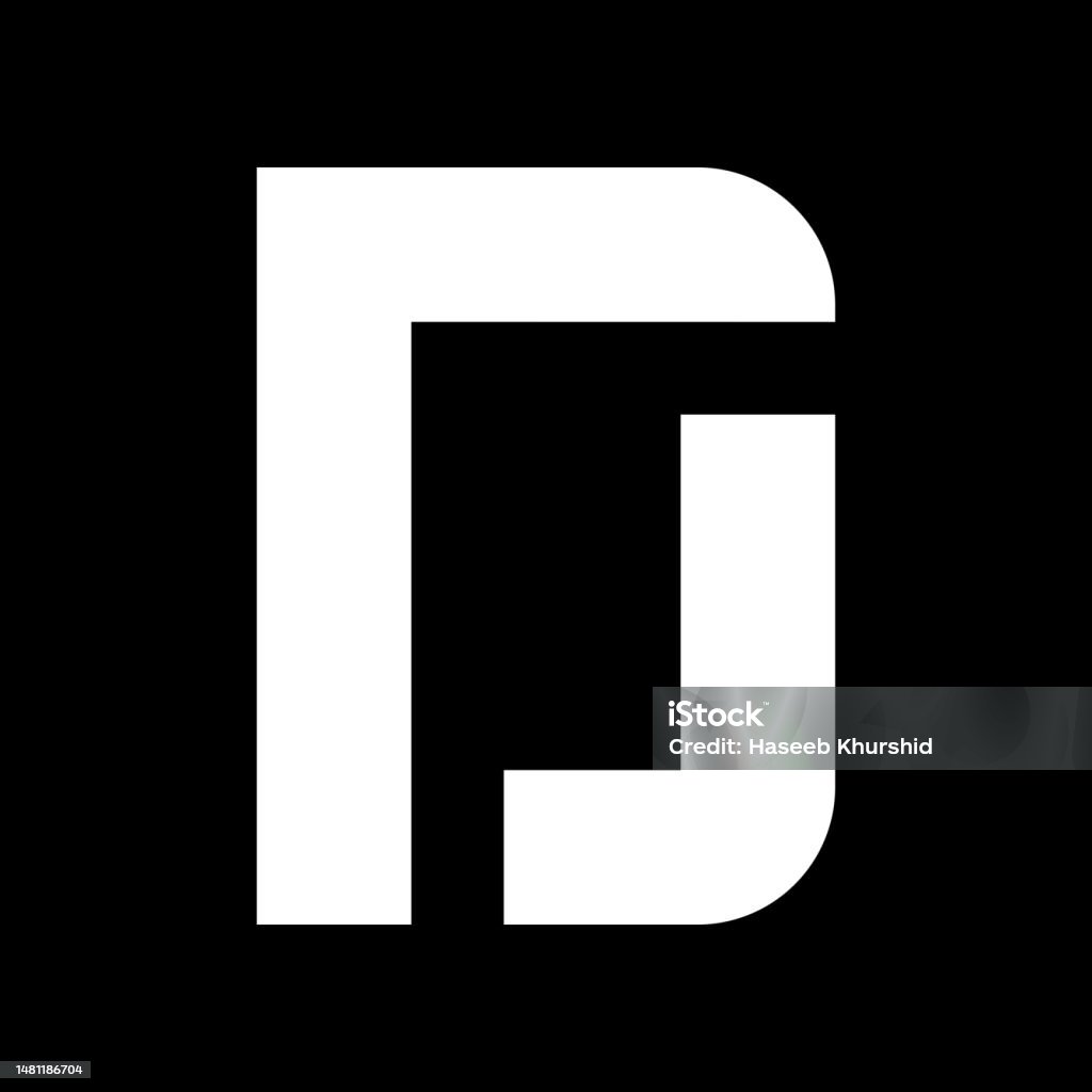 Logo Dj Minimal Icône Dune Lettre Jd Sur Fond De Luxe Idée De Logo