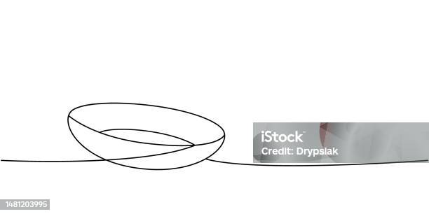 Planche De Table Une Ligne Dessin Continu Outils De Cuisine