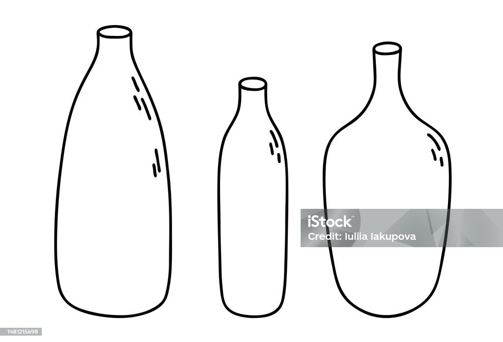 Glass Bottles With Different Shapes Stock Illustration - Download Image ... Glass Bottles With Different Shapes Stock Illustration - Download Image ...