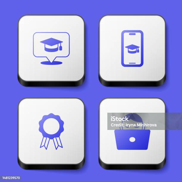 Définissez La Casquette De Graduation Dans La Bulle De Dialogue Mobile