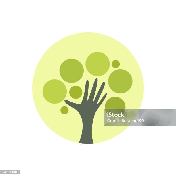 Logo De Licône Nature De La Plante Darbre Isolé Sur Fond Blanc