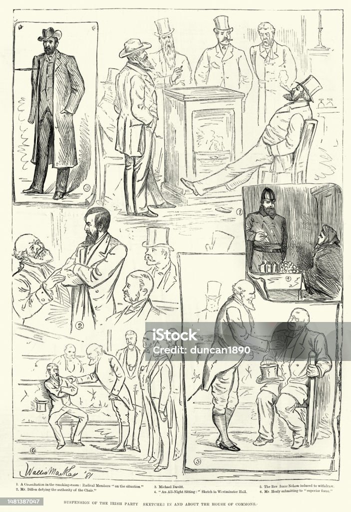 Sketches In And About The House Of Commons Suspension Of The Irish