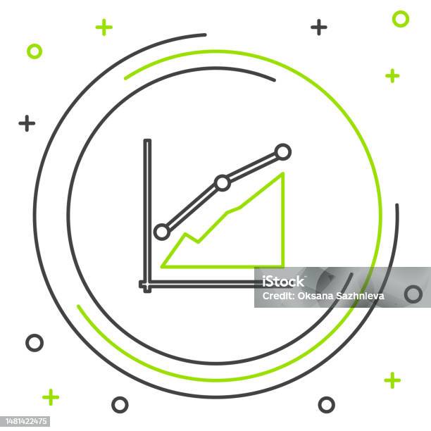 Icône Infographie De Diagramme De Secteur De Secteur De Ligne Noire Et