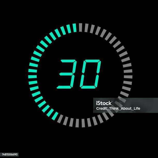 Digital Pi Diagram Countdown Timer With 05 Number Outline Style Design ... Digital Pi Diagram Countdown Timer With 05 Number Outline Style Design ...