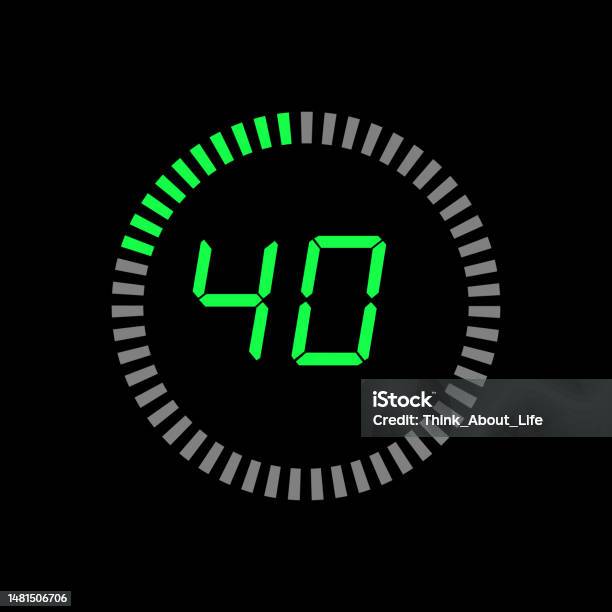 Digital Pi Diagram Countdown Timer With 05 Number Outline Style Design ... Digital Pi Diagram Countdown Timer With 05 Number Outline Style Design ...