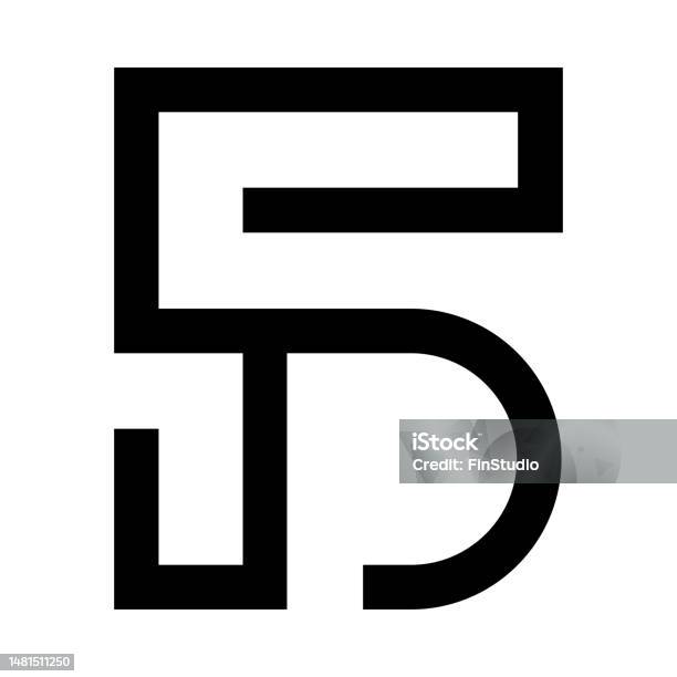 Logo Df Initial Innovant Professionnel Et Logo Fd Lettre Df Ou Fd