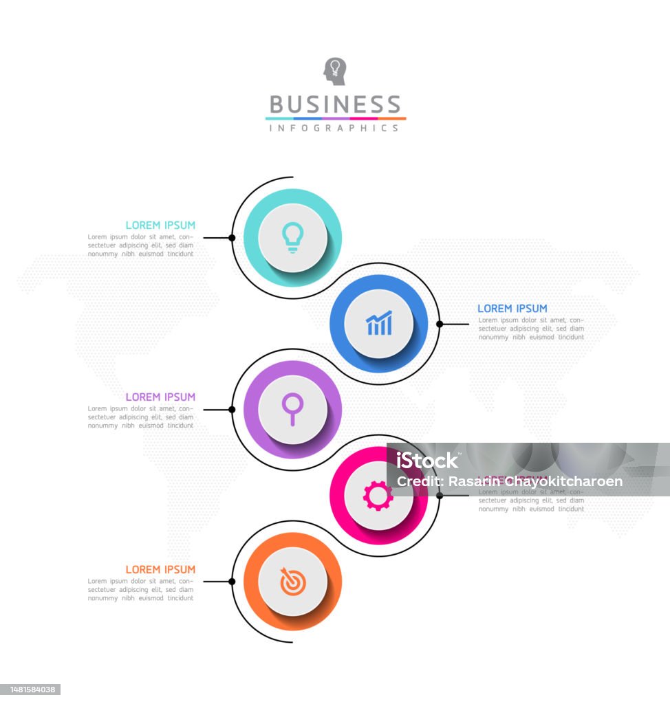 Wektorowa Prezentacja Biznesowa Szablon Infografiki Connecting Steps ... Wektorowa Prezentacja Biznesowa Szablon Infografiki Connecting Steps ...