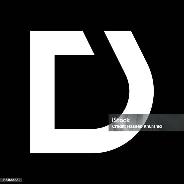 Logo Dj Minimal Icône Dune Lettre Jd Sur Fond De Luxe Idée De Logo