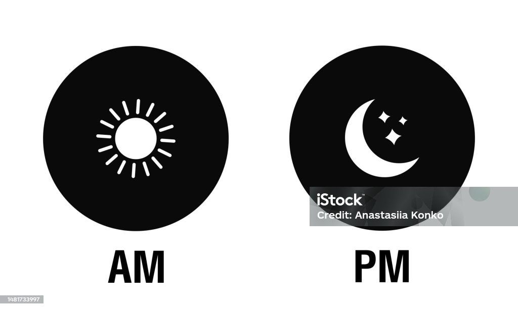 Vetores de Ícone Do Símbolo Am E Pm Sol E Lua Ilustração Vetorial e ... Vetores de Ícone Do Símbolo Am E Pm Sol E Lua Ilustração Vetorial e ...