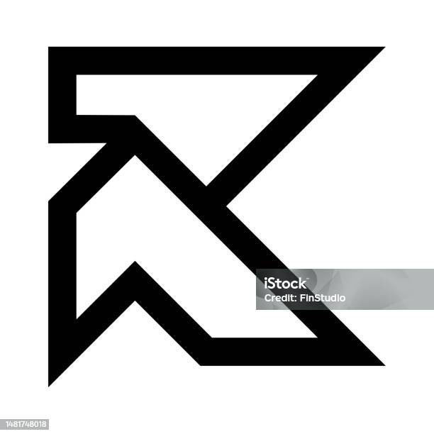 Logo Rk Initial Innovant Professionnel Et Logo Kr Lettre Rk Ou Kr