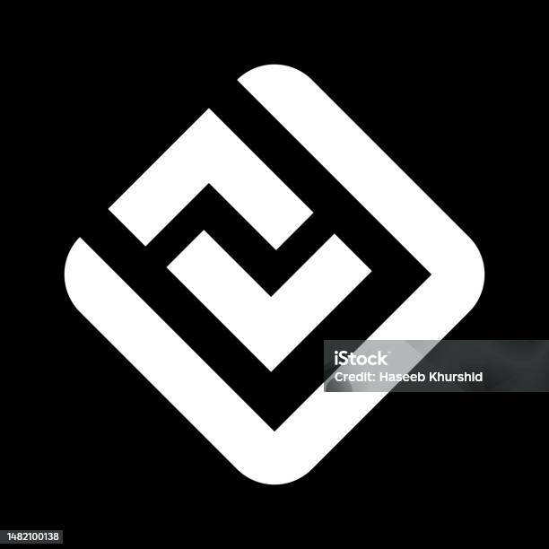 Logo Zd Minimal Icône Dune Lettre Dz Sur Fond De Luxe Idée De Logo